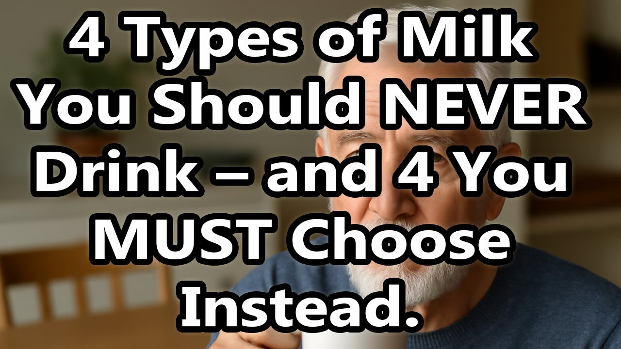 4 MILK Types Seniors Should AVOID for Better Health - YouTube
