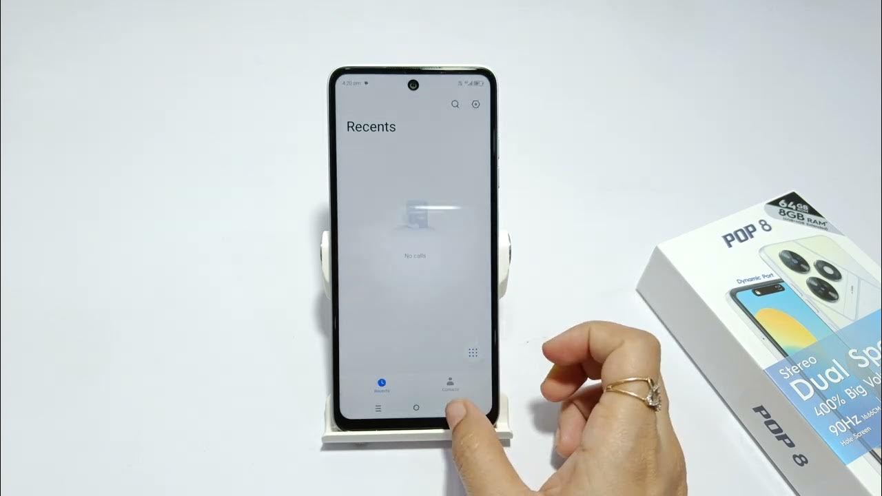 How to block unknown calls in tecno pop 8 | Tecno pop 7 pro me number block kaise kare - YouTube