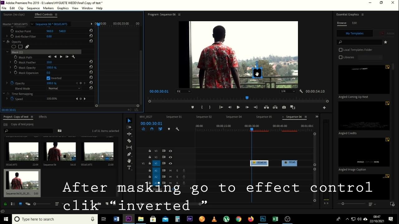 How To Remove Objects In Premiere Pro - YouTube