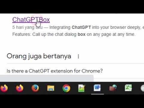 Modul A1 - Pasang Plugin AddOn Chrome ChatGPTbox - YouTube