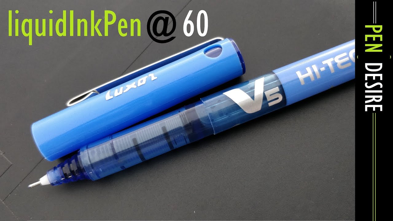 pilot-v5-non-refillable-liquid-ink-pen-332-youtube