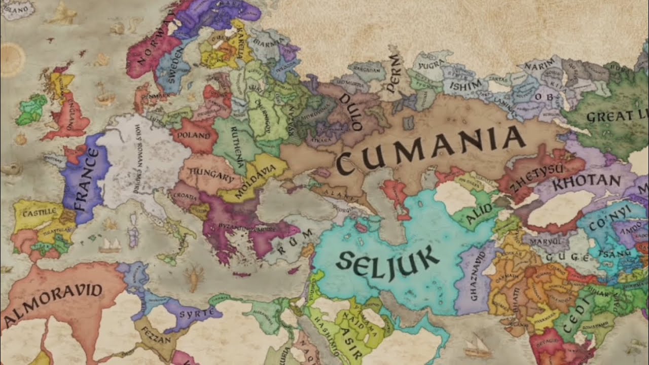 Ck3 Historic Invasions mod Timelapse - YouTube