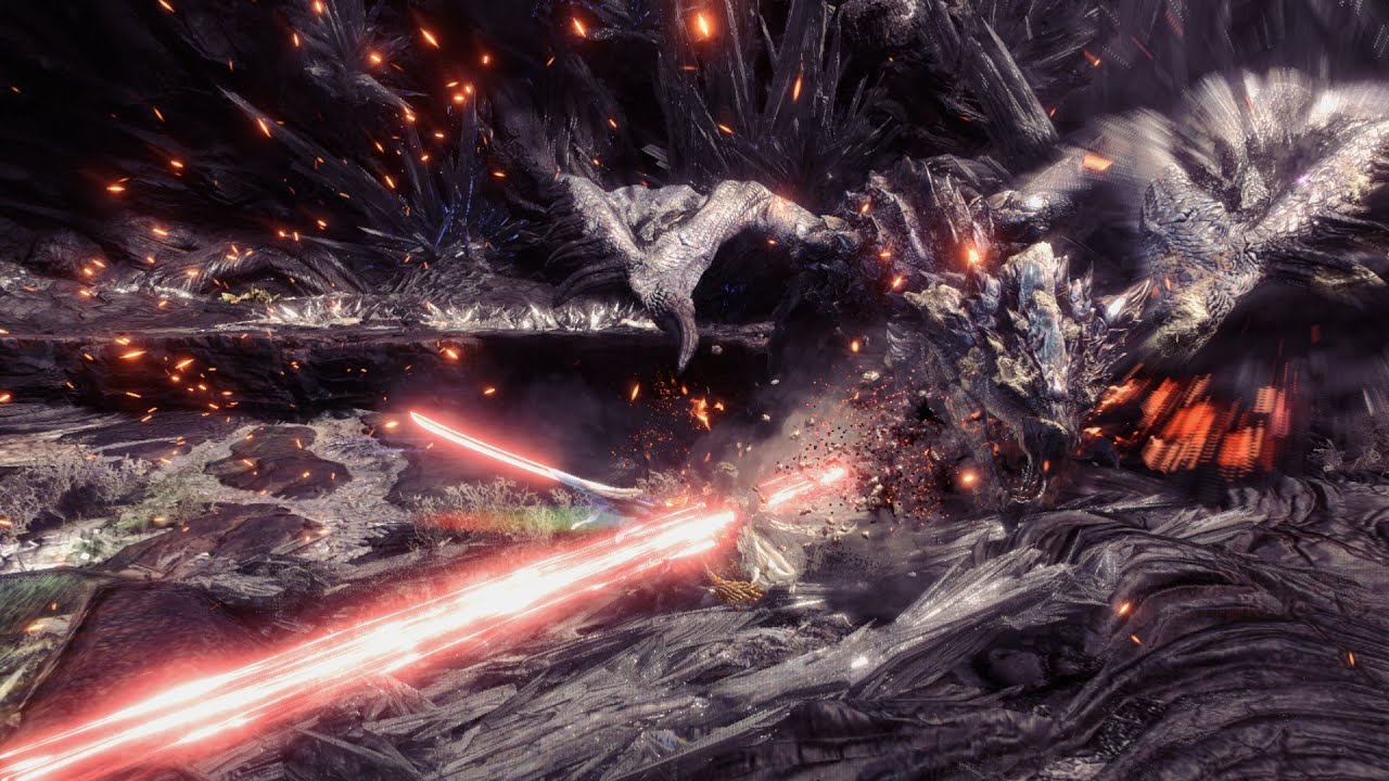 [MHW] Longsword - Hymn of Moon and Sun (Gold Rathian + Silver Rathalos ...