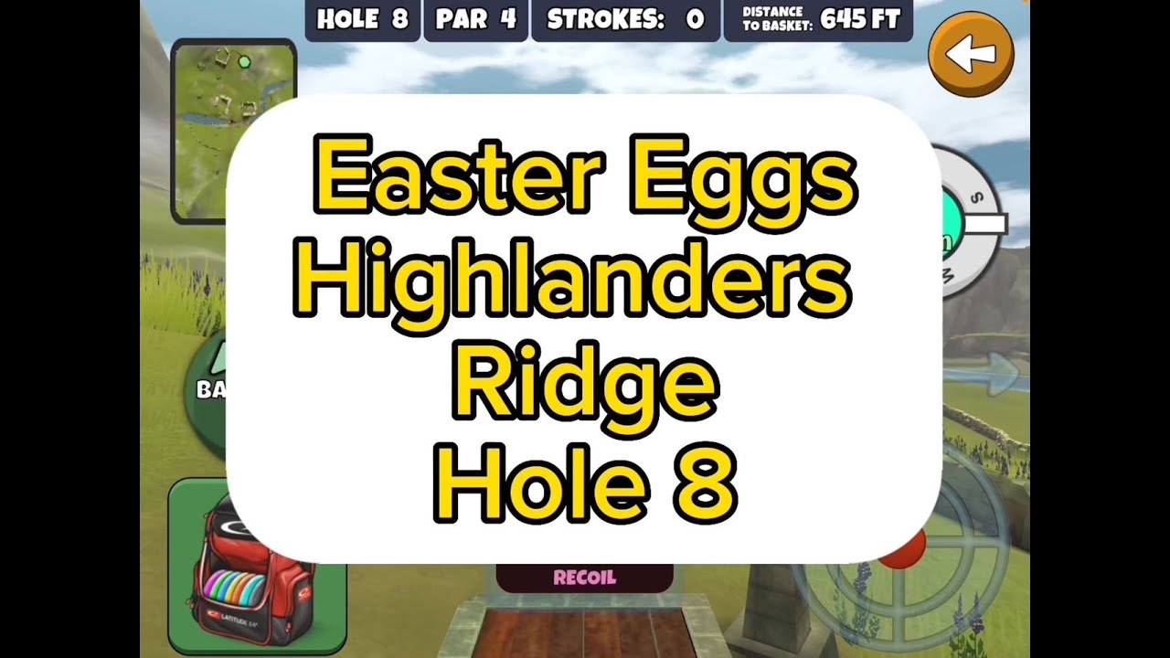 Easter Eggs! Highlander’s Ridge, Hole 8 : Disc Golf Valley - YouTube