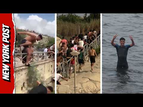 Thousands of Moroccan Migrants Break Through Border Into Spain's Ceuta, Yell 'Viva España!'