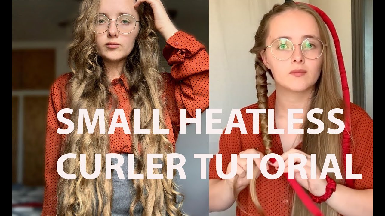 Heatless curls - Small heatless curler tutorial - YouTube