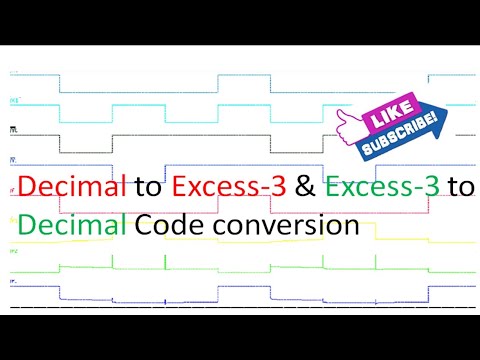 3. Decimal to Excess-3 & Excess-3 to Decimal Code conversion in telugu ...