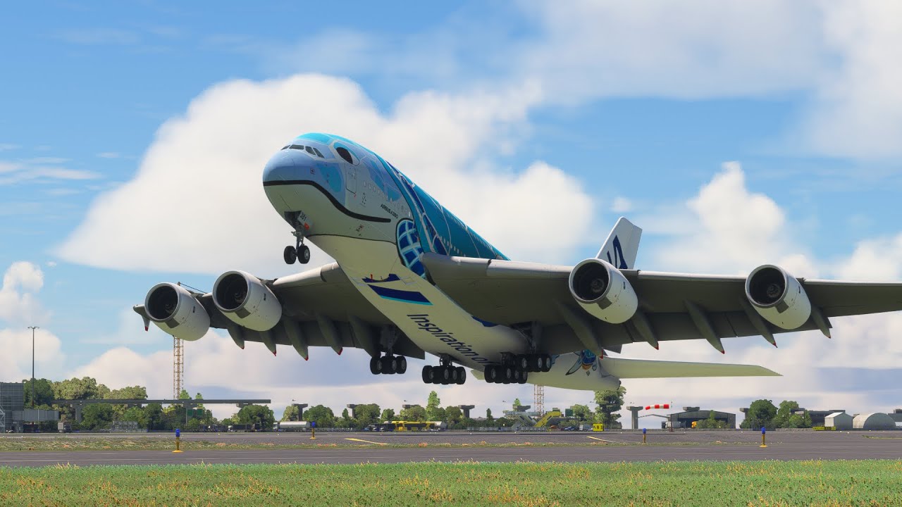 Airbus A380-8000 plane crash during landing - YouTube
