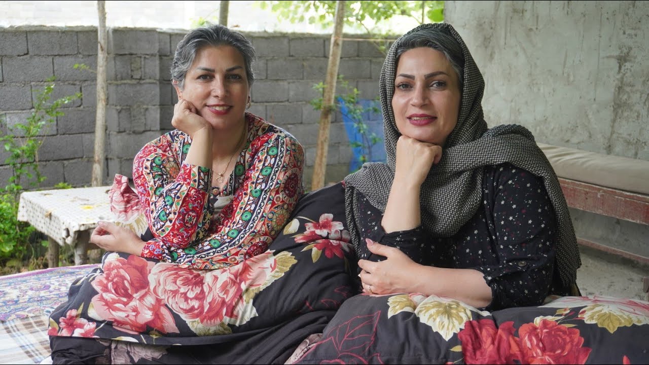 Iran routine village life and Cooking | making Local stew Fesenjan ...