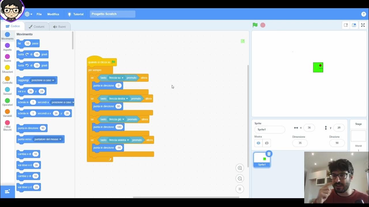 Tutorial SCRATCH SNAKE ITA - Programmiamo un videogioco - YouTube
