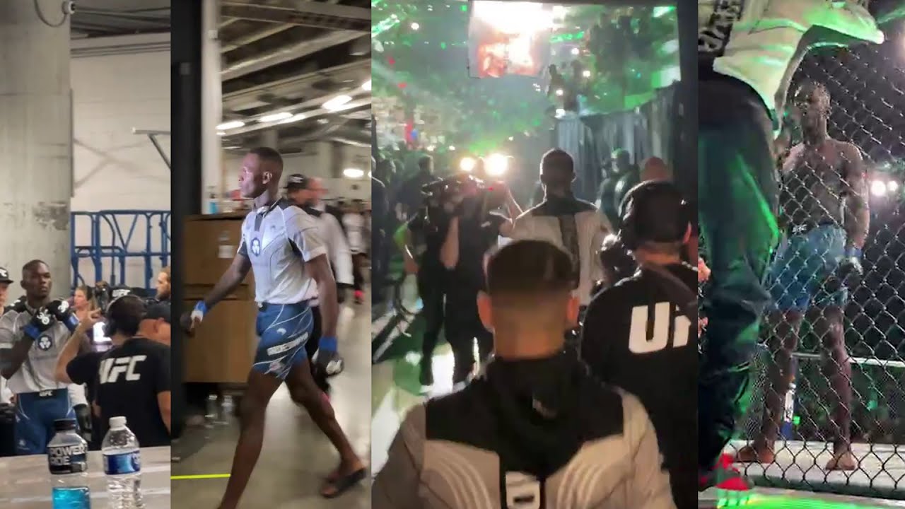 Behind the Scenes Adesanya Walk OUT | UFC 287 - YouTube