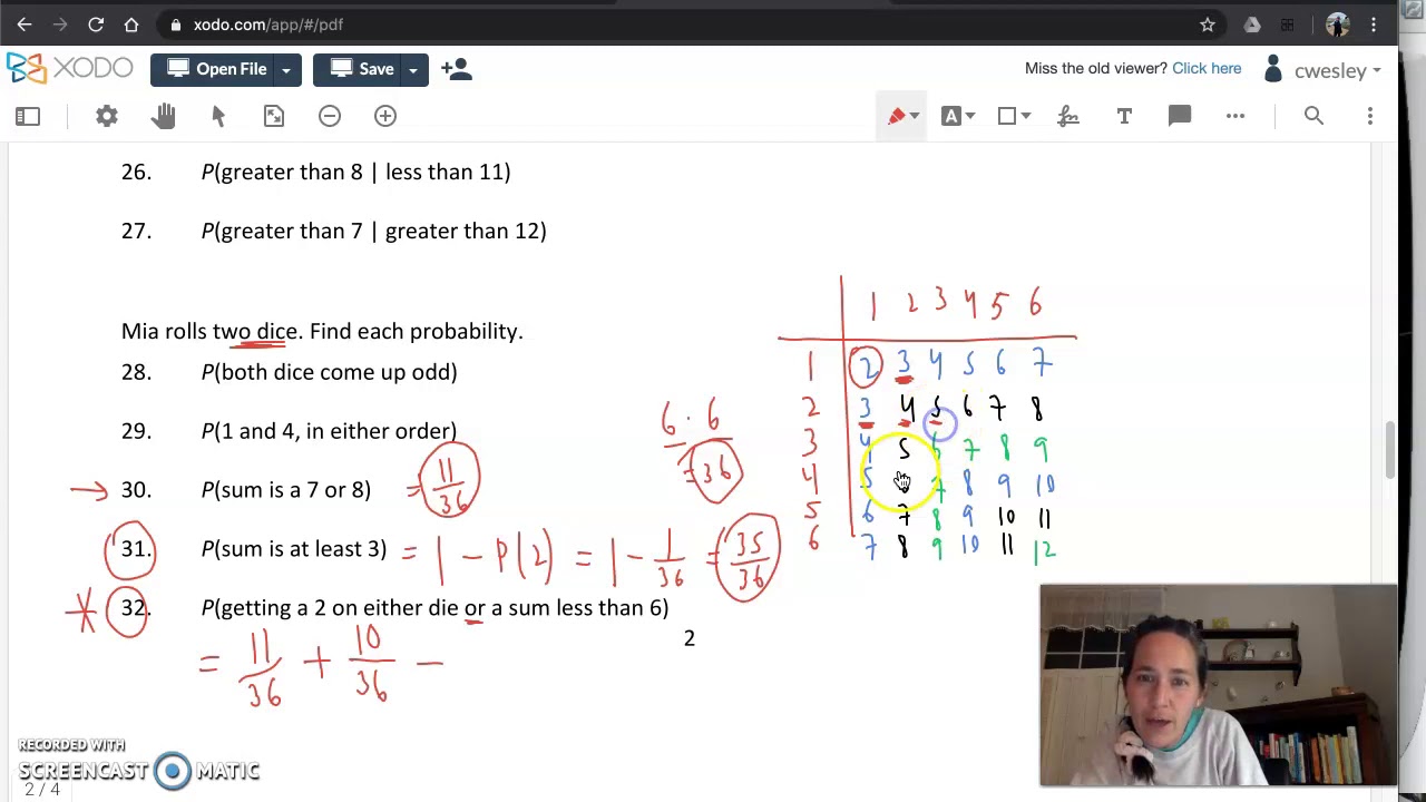 Acc Alg 2 Probability Review - YouTube
