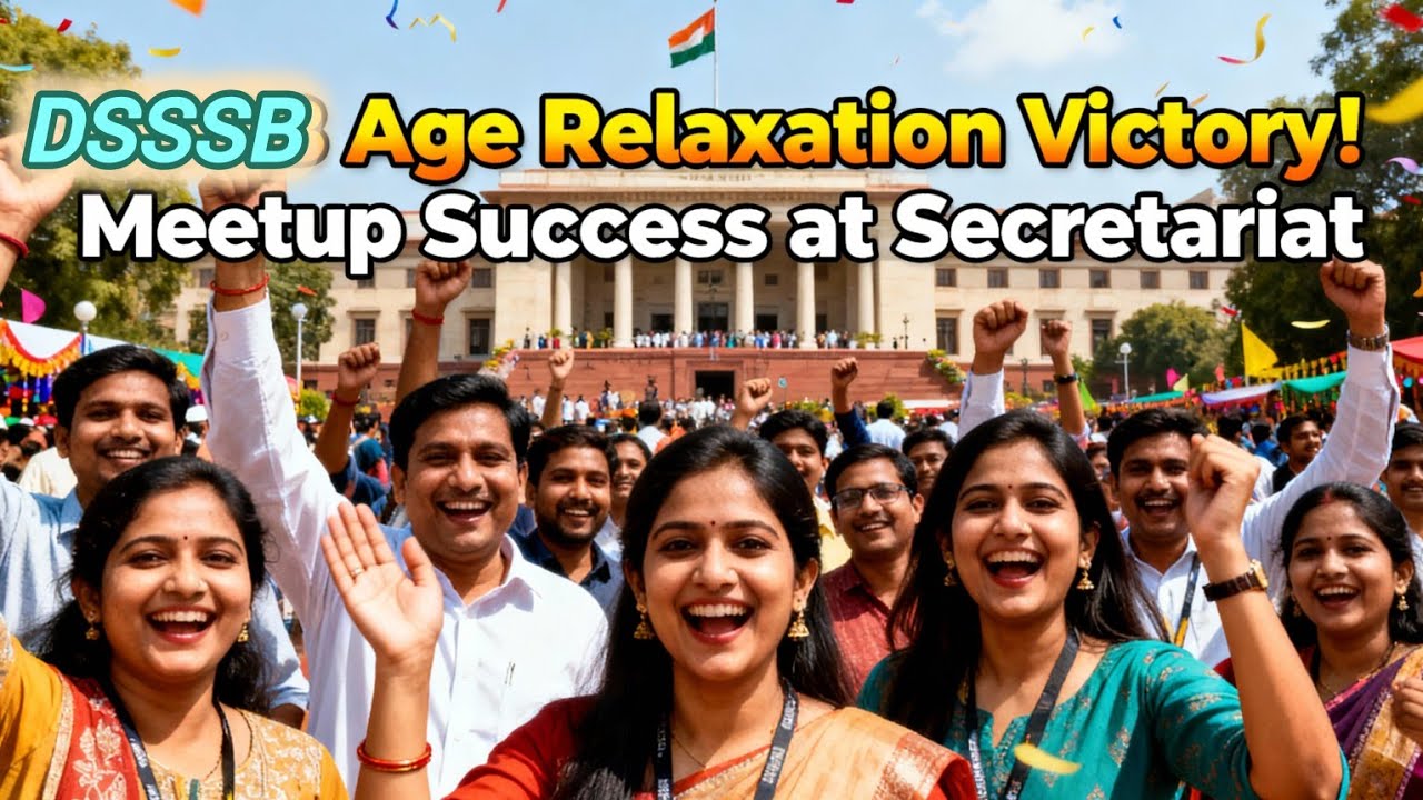 DSSSB AGE RELAXATION MEET UP | आज सचिवालय meeting में क्या हुआ | पुरी ...