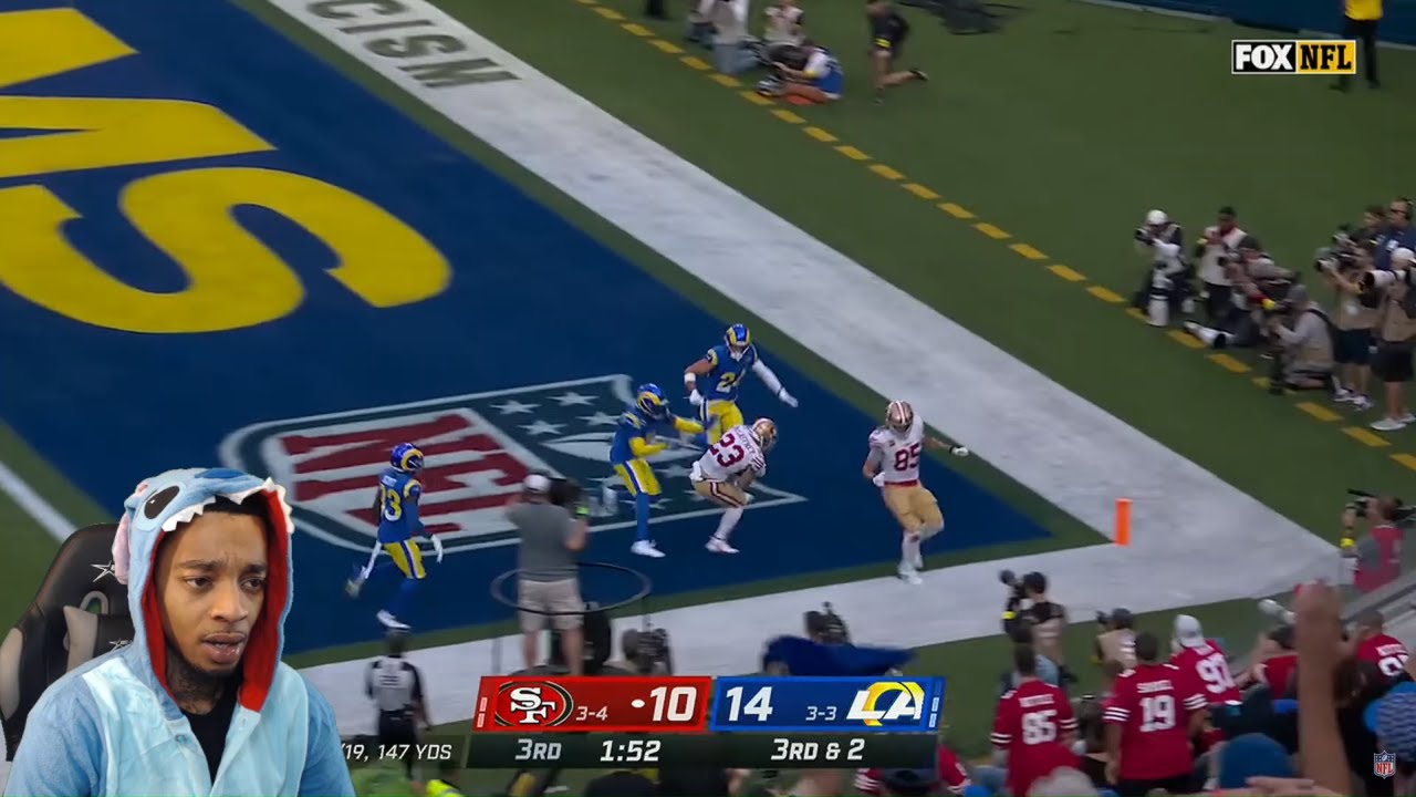 CMC BREAKS RECORD! FlightReacts To 49ers vs. Los Angeles Rams | 2022 ...