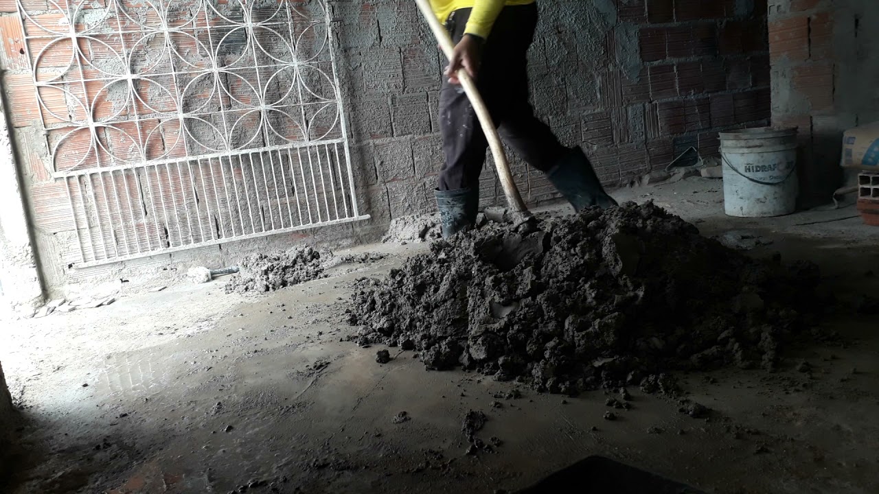 preparação de massa para reboco - YouTube