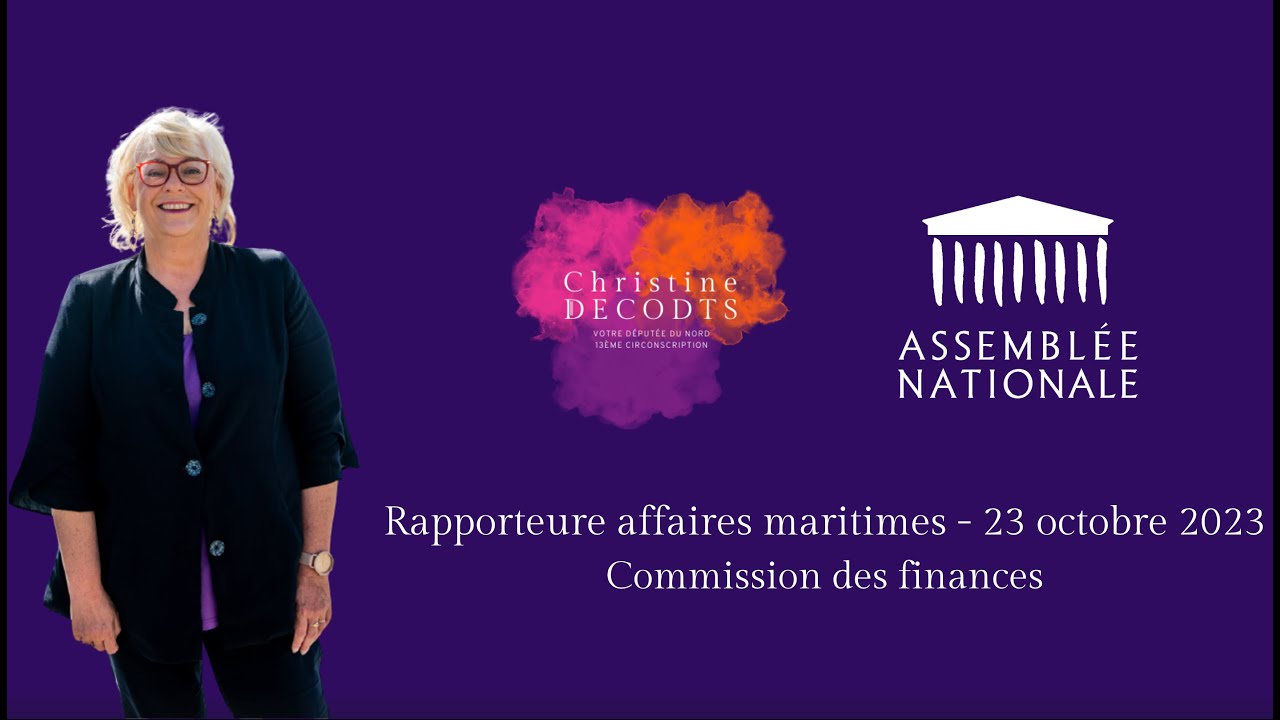 INTERVENTION EN COMMISSION DES FINANCES - RAPPORTEURE DES AFFAIRES ...