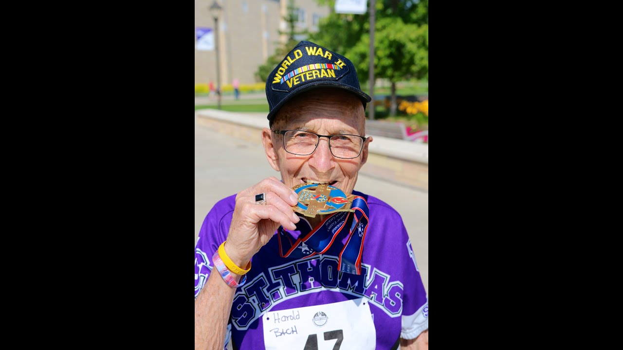 Harold Bach, age 95, wins 100 Meter Dash Gold Medal at 2015 National ...
