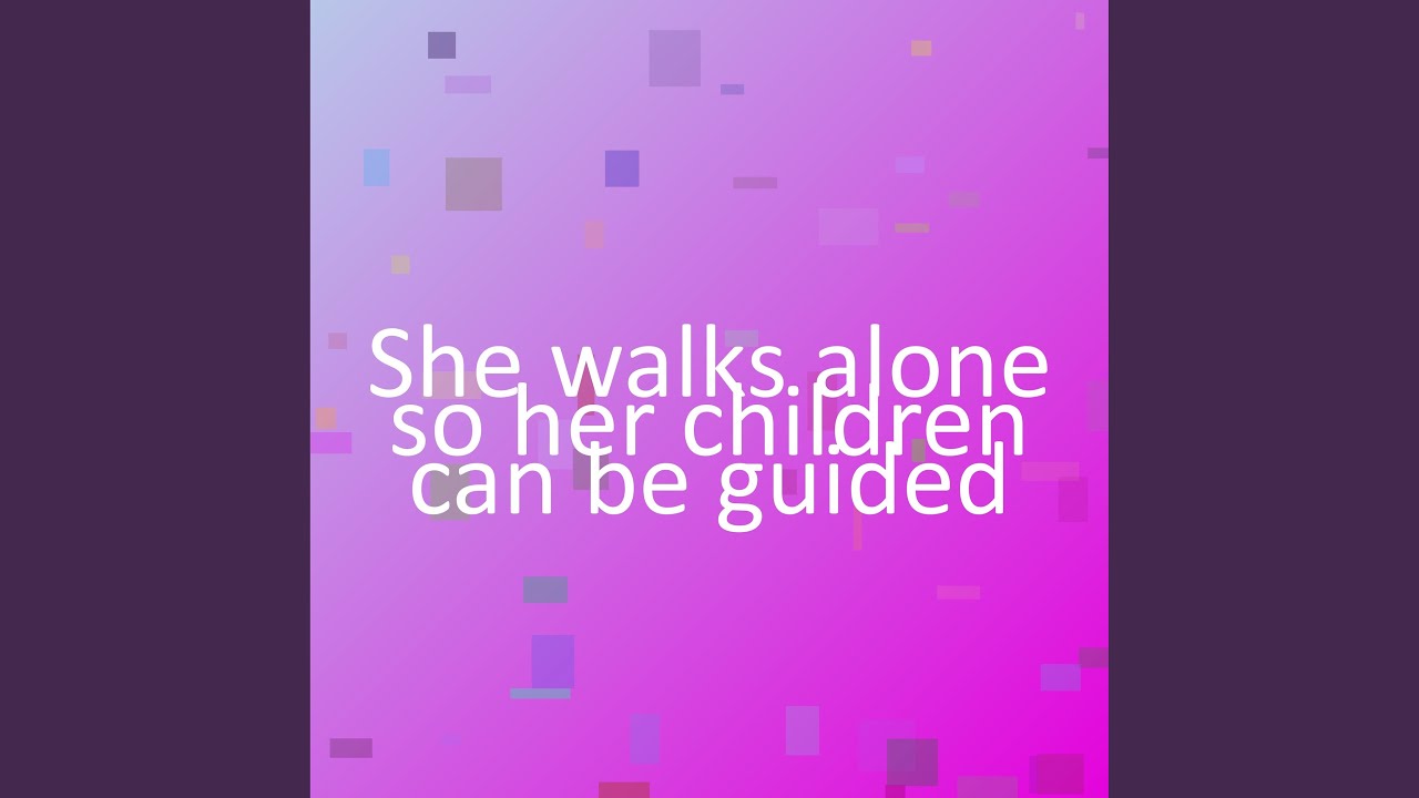 She walks alone so her children can be guided - YouTube