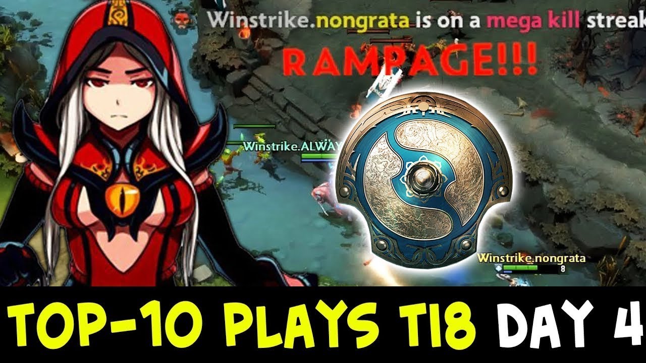 TOP 10 plays of TI8 — main qualifiers Day 4 - YouTube