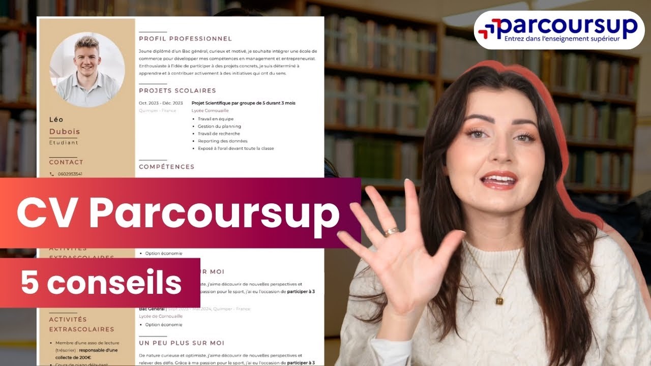 Faire un CV Parcoursup (5 Conseils 2025) - YouTube
