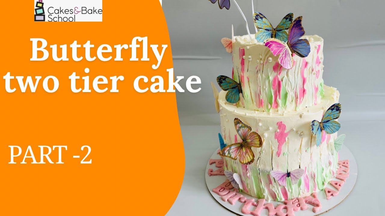 butterfly cake part 2 - YouTube