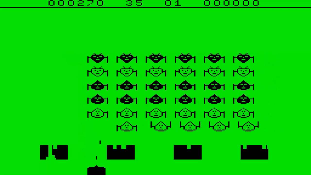 ACORN ATOM INVADER FORCE LIKE SPACE INVADERS - YouTube