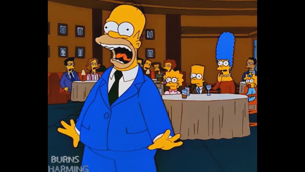 THE SIMPSONS - Homer Was Possessed At The Prophet's Party ! - YouTube