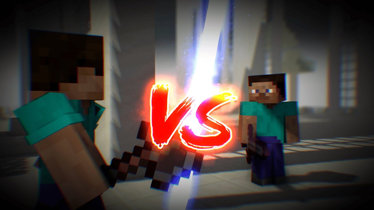 Steve (Old) vs Steve (New) | Minecraft Quick Battle Animation (NOT ...