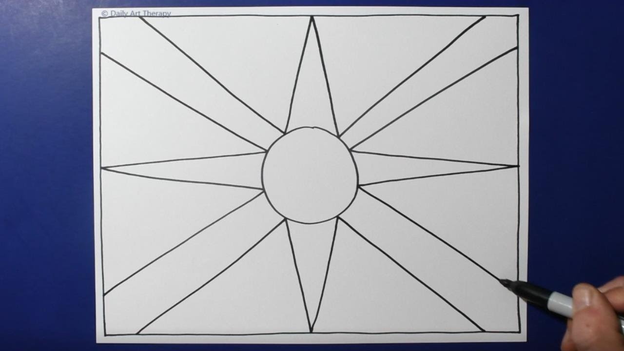 3D Sun Rays Pattern / Satisfying Line Illusion / Relaxing Spiral ...