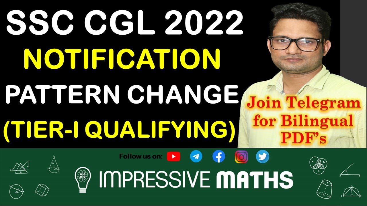 SSC CGL 2022 Notification and exam Pattern Complete information | Exam ...