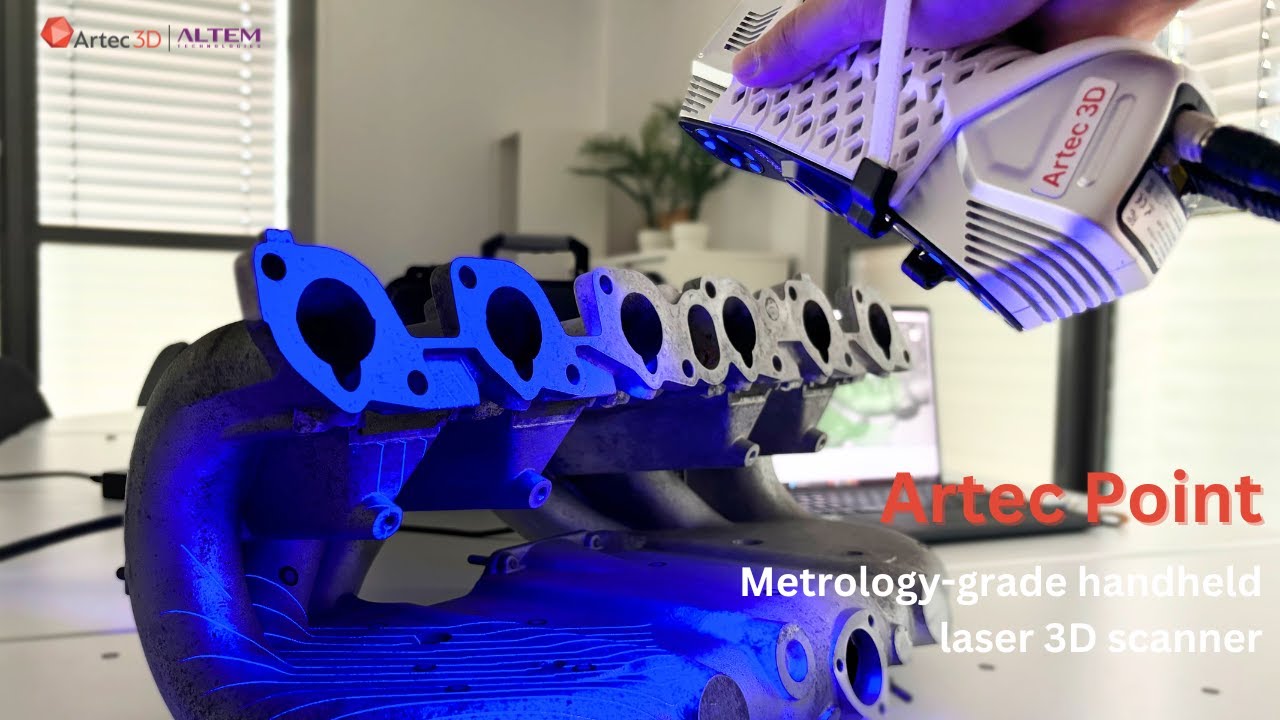 Artec Point - Metrology-grade handheld laser 3D scanner!! - YouTube