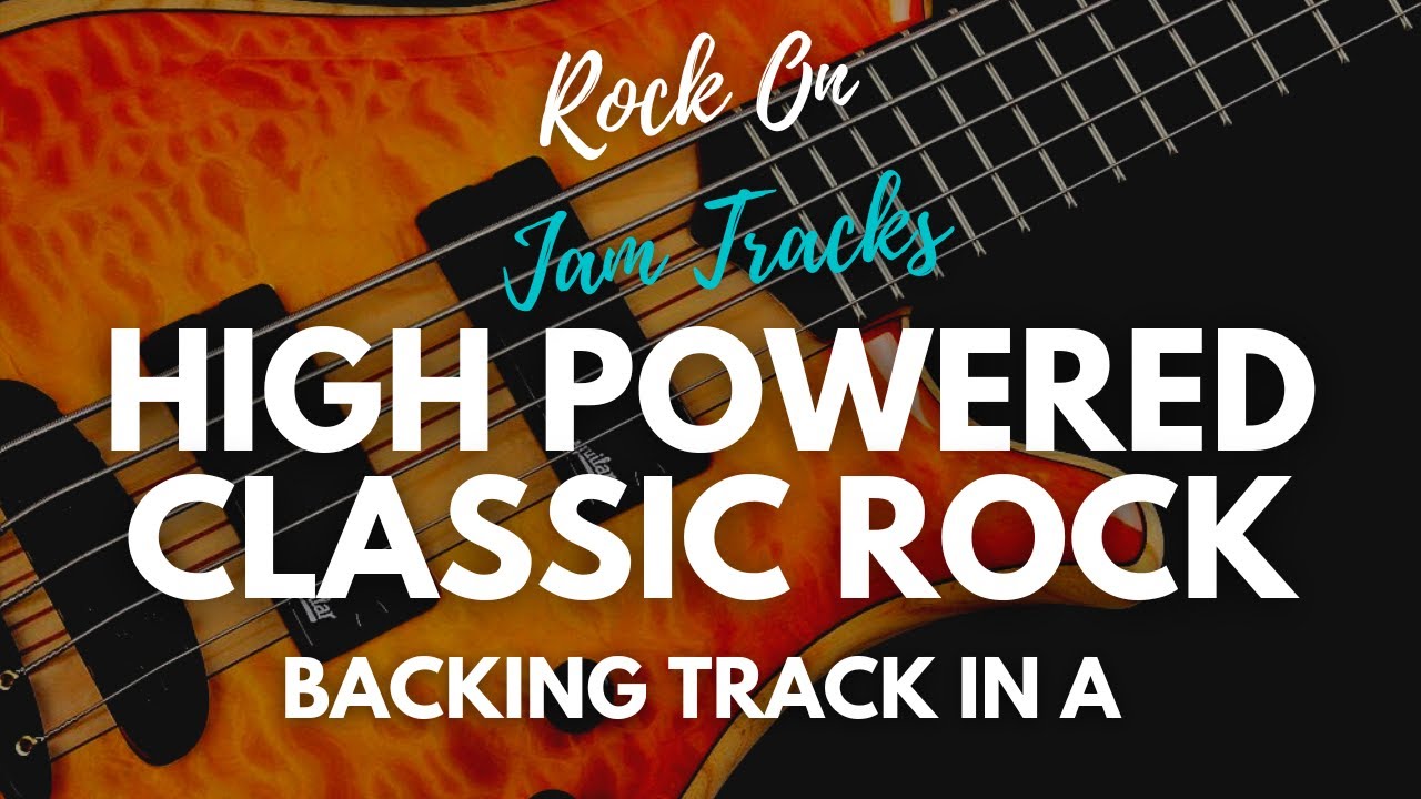 High Powered Classic Rock Backing Track For Guitar In A Minor - YouTube
