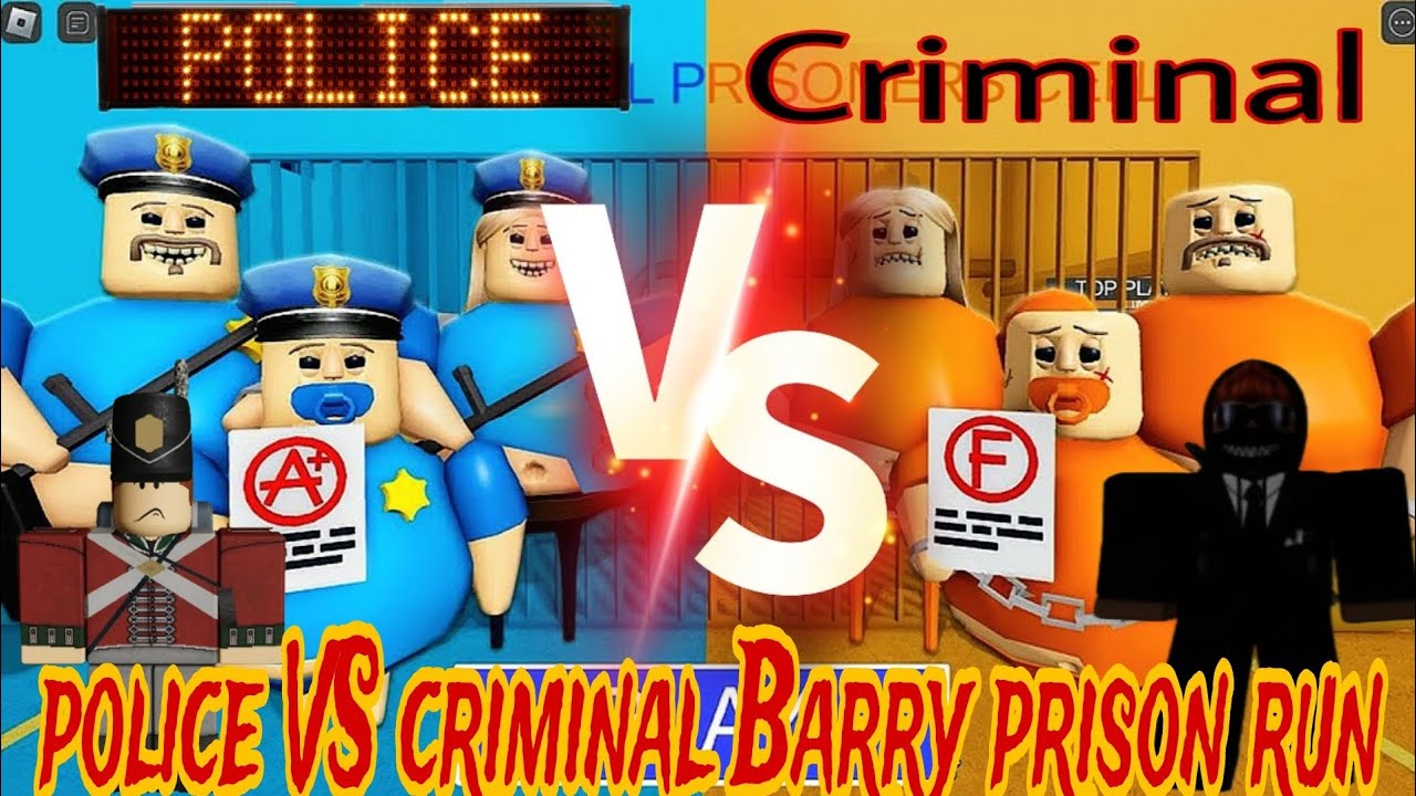 POLICE VS CRIMINAL BARRY PRISONE RUN ROBLOX (#roblox ) #trending #viral ...