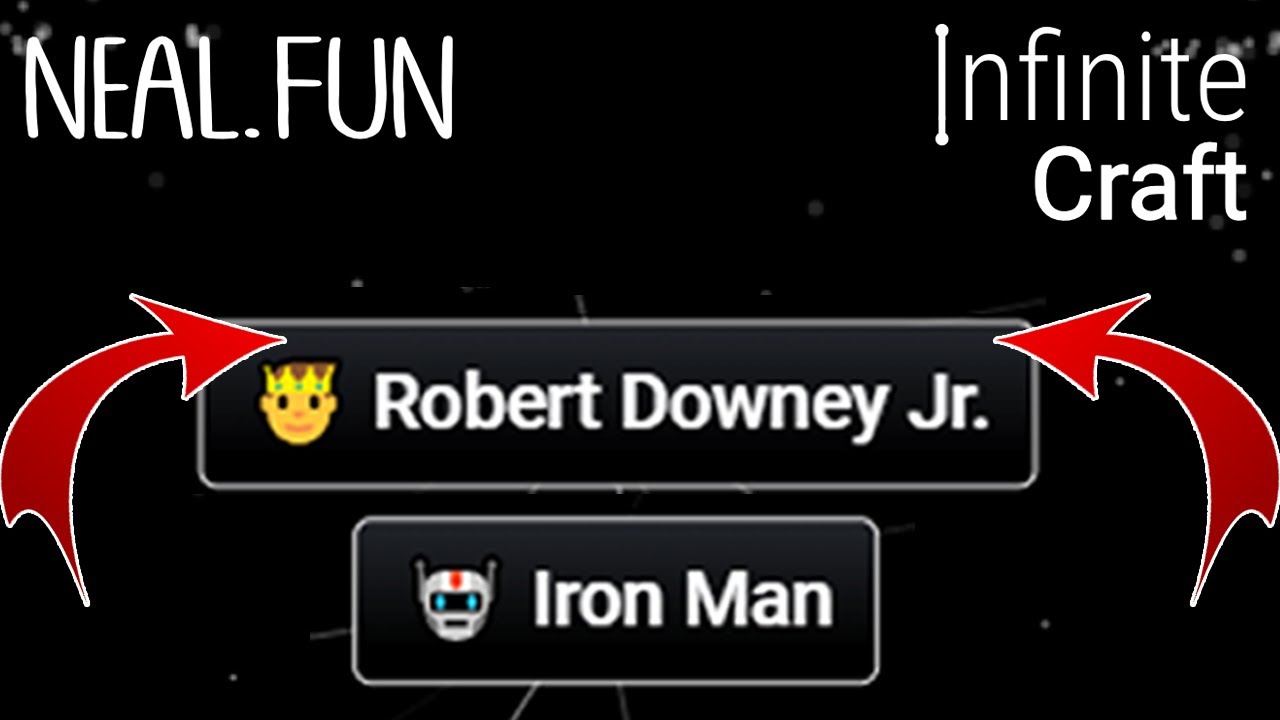 How to Get Robert Downey Jr (THE IRON MAN) in Infinite Craft | Make ...