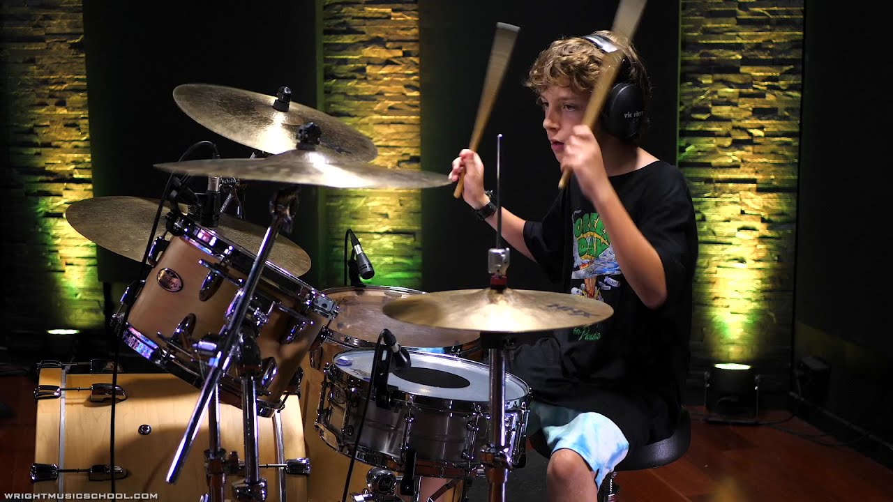 Wright Music School - Finley Dixon - Green Day - Brain Stew - Drum ...