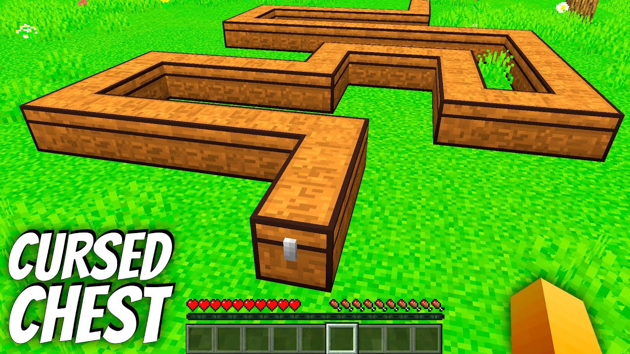 What's INSIDE the CURSED CHEST in Minecraft ? I found a CROOKED LONGEST ...
