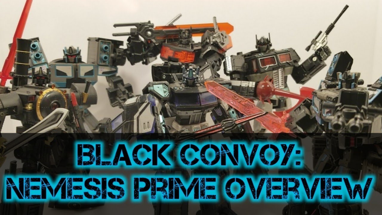 Transformers Nemesis Prime Black Convoy Overview - YouTube