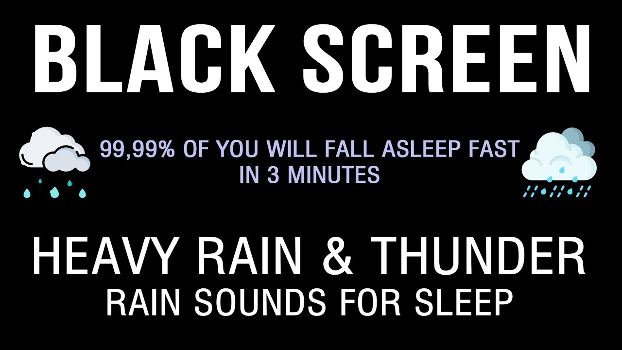 99 99 Of You Will Fall Asleep Fast In 3 Minutes|heavy Rain And