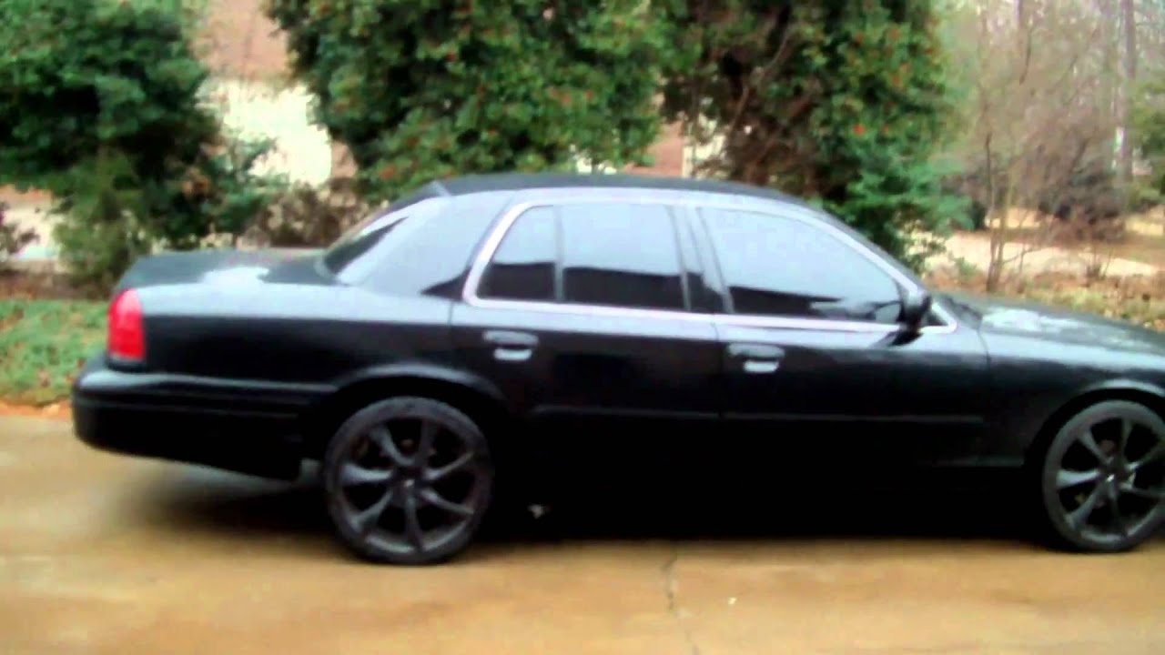 my 03 crown vic black on black - YouTube