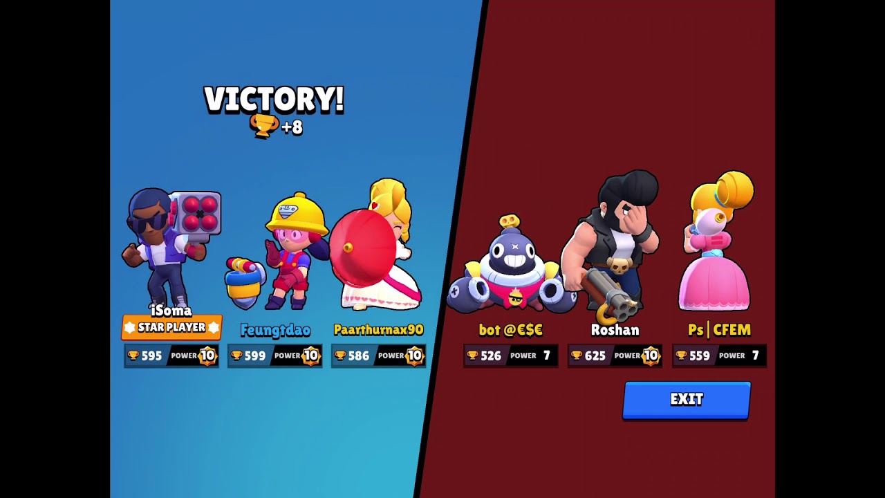 Brawl Stars: Jacky's random bounty victory dime - YouTube