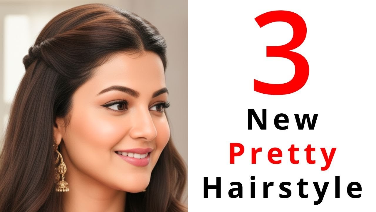 3 New Pretty Open Hairstyle | Quick Hairstyle | Simple Hairstyle - YouTube