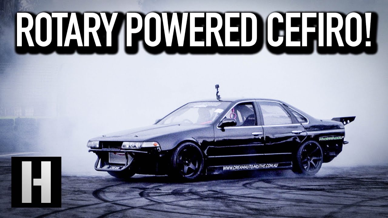 Rotary Swapped Nissan Cefiro Braaapmobile - YouTube