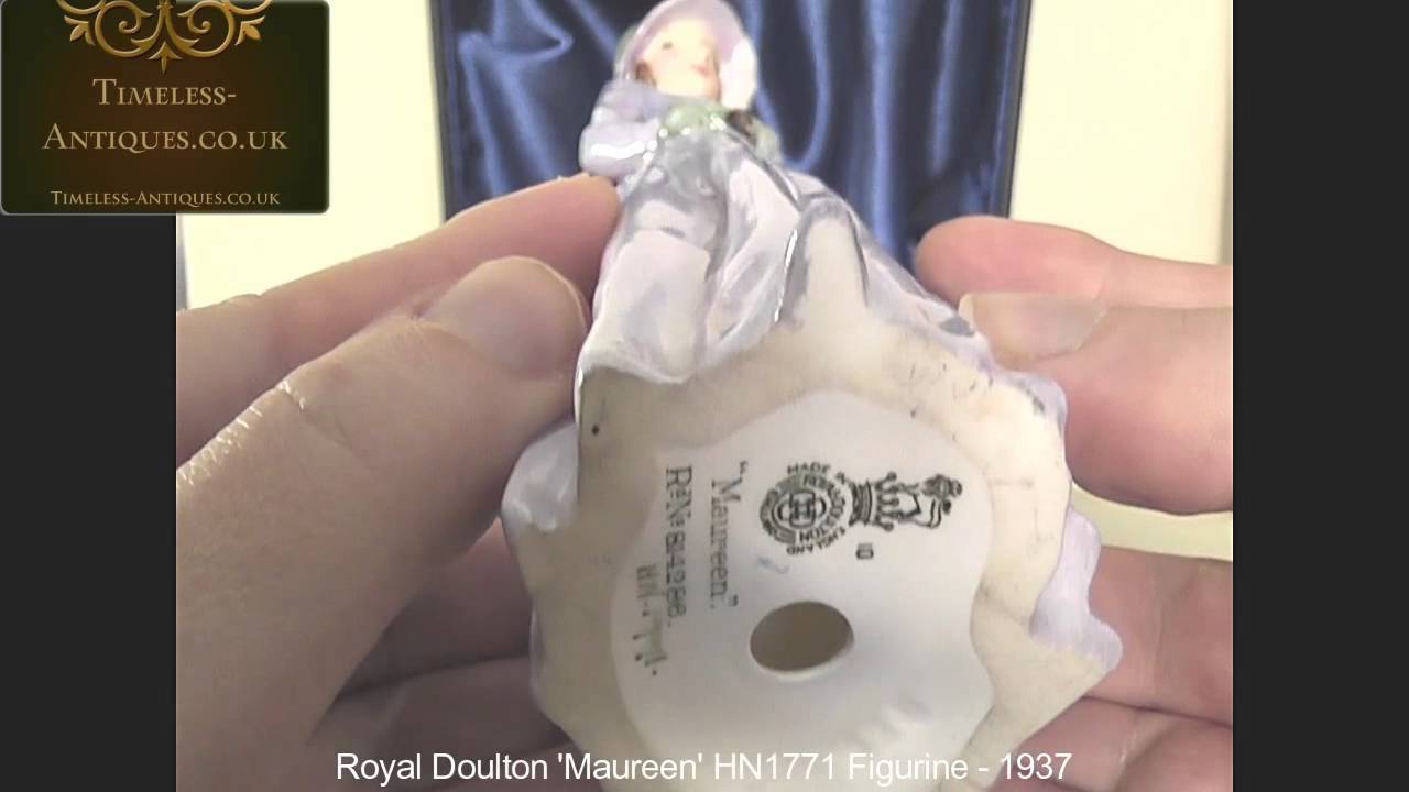 Rare Royal Doulton 'Maureen' HN1771 Figurine - 1937 - YouTube