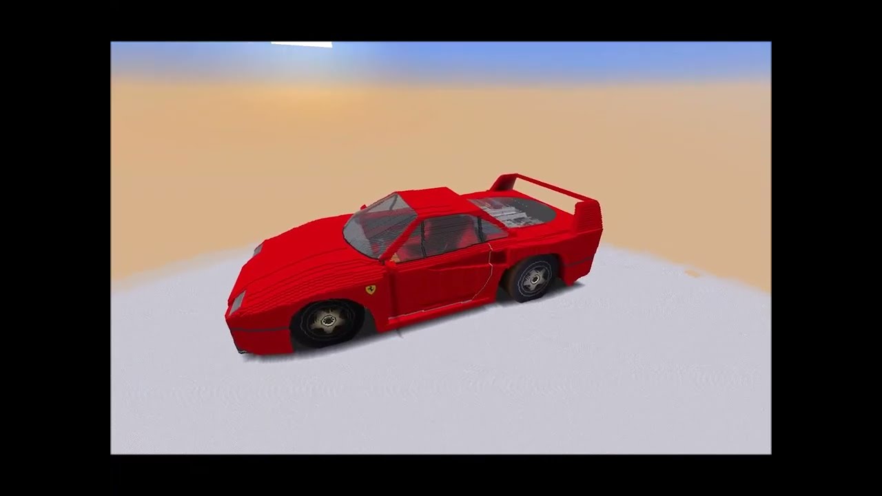 Ferrari F40 Minecraft 1.18.2 - YouTube