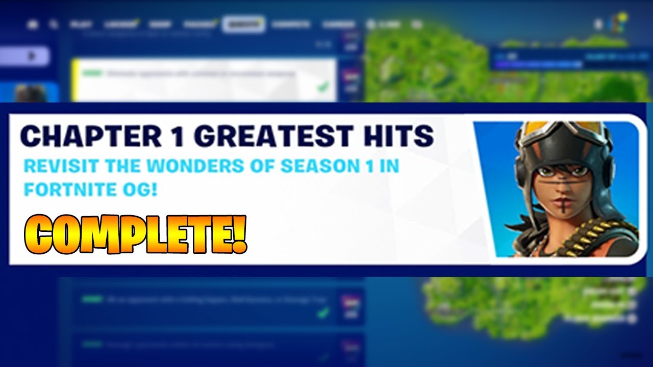How To COMPLETE CHAPTER 1 GREATEST HITS QUESTS CHALLENGES In Fortnite ...