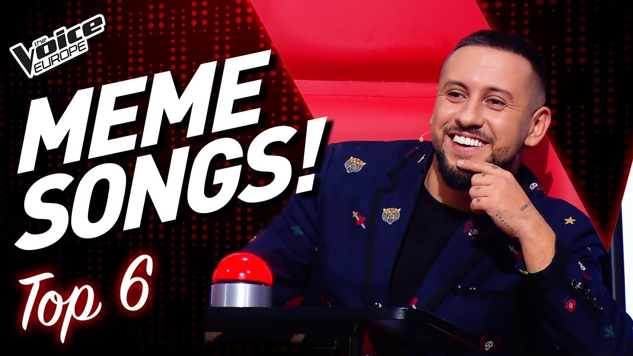 Unexpected MEME SONGS on The Voice! | TOP 6 - YouTube