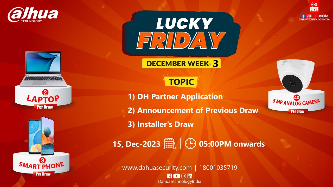 LUCKY FRIDAY INSTALLER LUCKY DRAW - YouTube