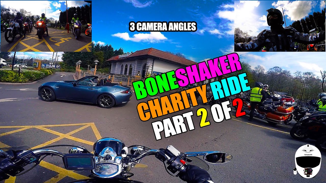 Boneshaker Charity Ride Part 2 of 2 (3 Camera Angles) - YouTube
