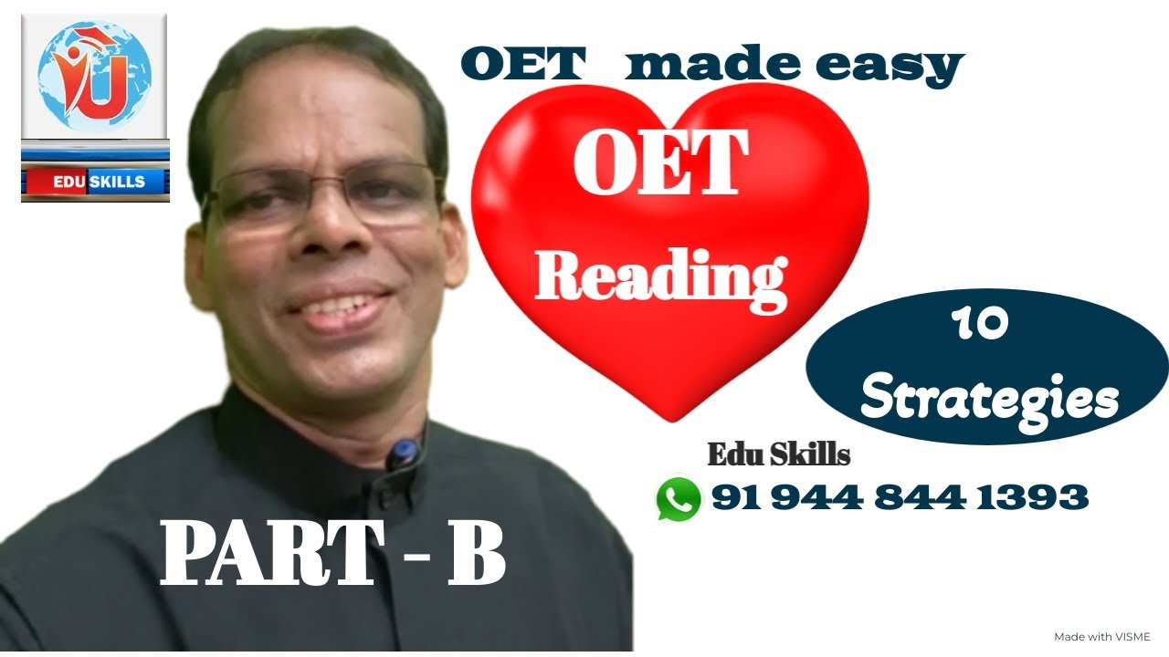 Edu Skills: Reading Part - B Reading Made Easy: Fall Love with OET ...