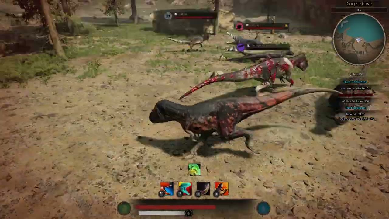 Path of Titans Daspletosaurus - Fight For Food - YouTube